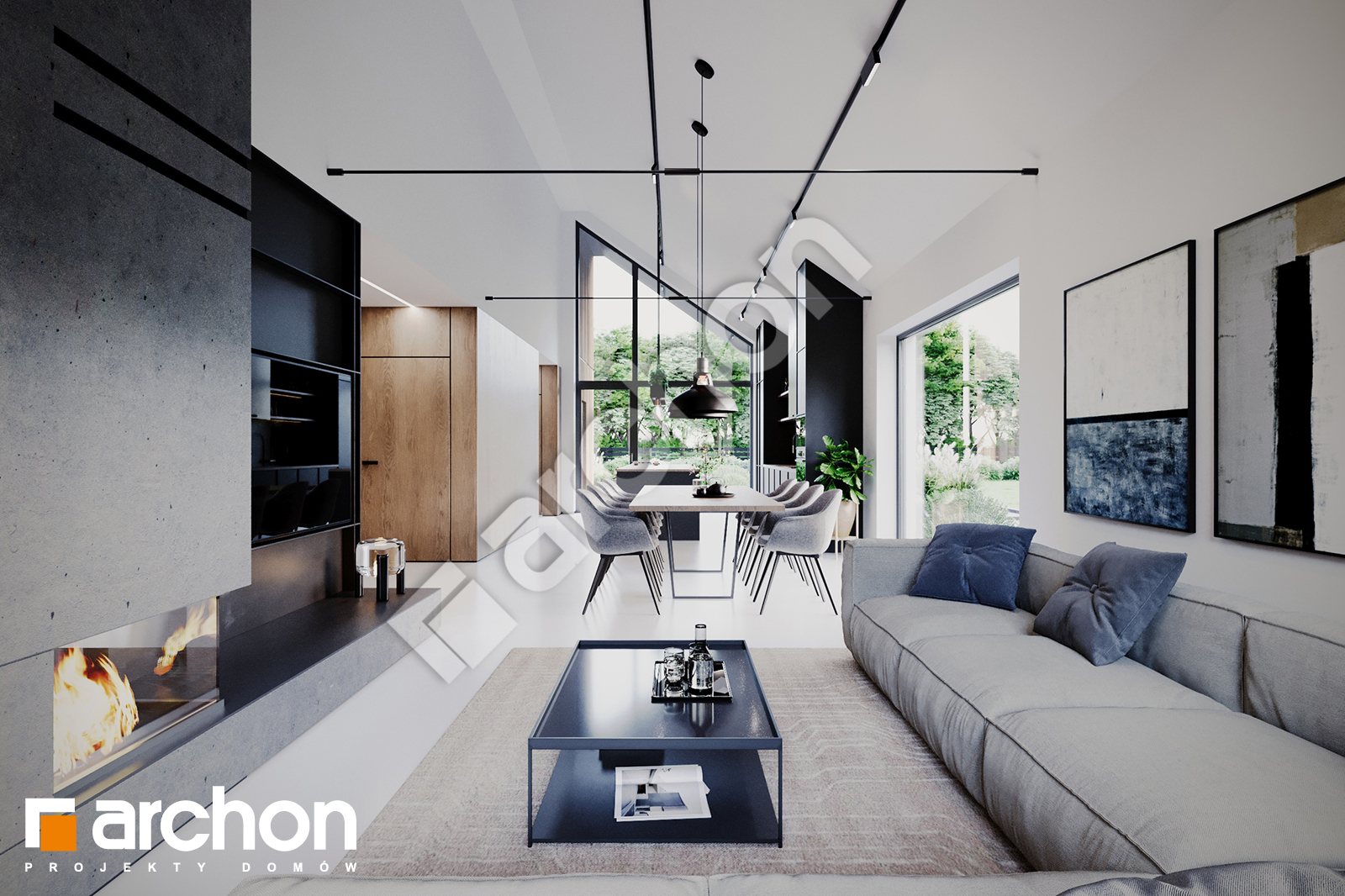 Projekt domu Dom w kokornaku 2 (E) OZE - ARCHON+