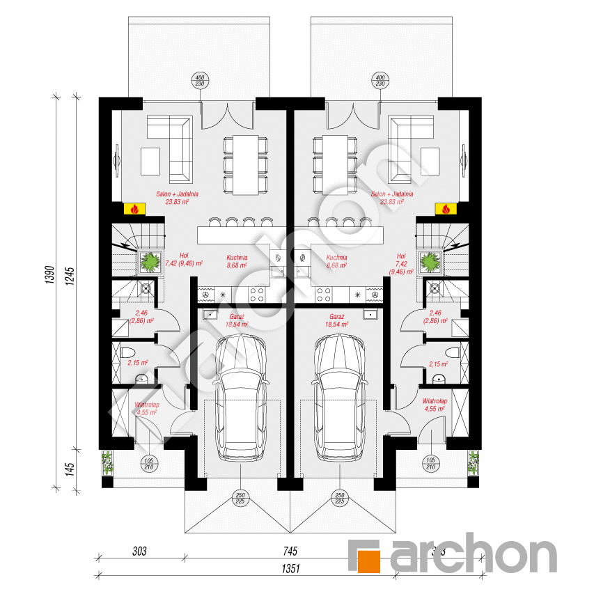 Projekt domu Willa Amelia (R2A) - ARCHON+